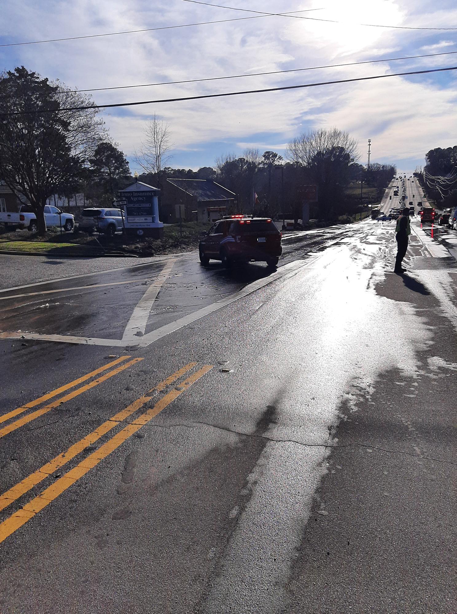 Traffic Alert: Large water main break causes part of road to close, say ...