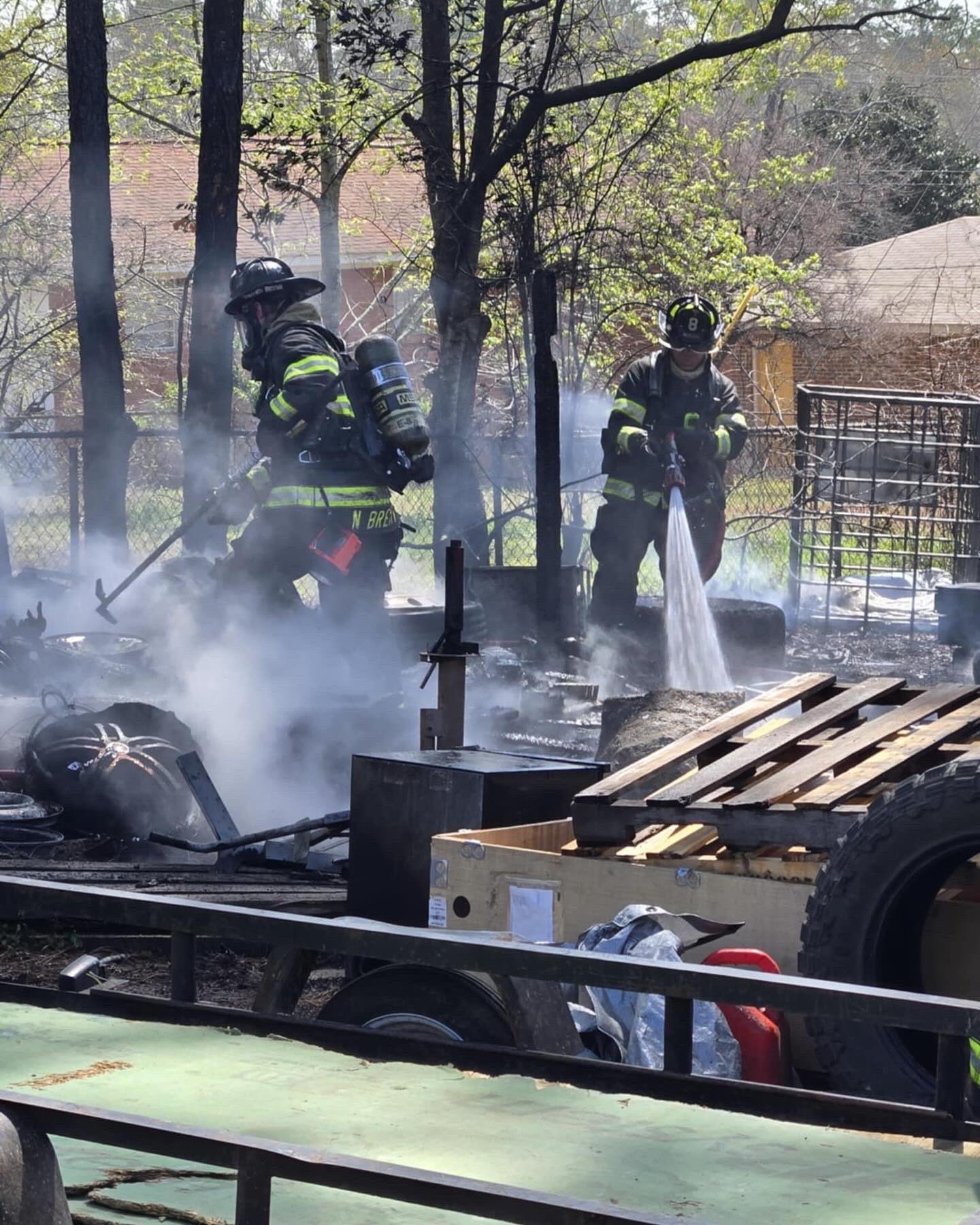 Firefighters control Wednesday afternoon Shagbark Avenue fire - ABC Columbia