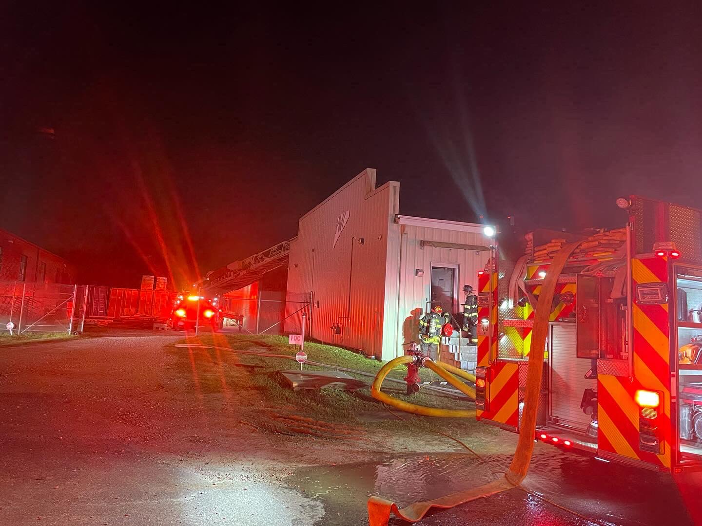 1st shift crews respond to early morning wood-working shop fire - ABC ...